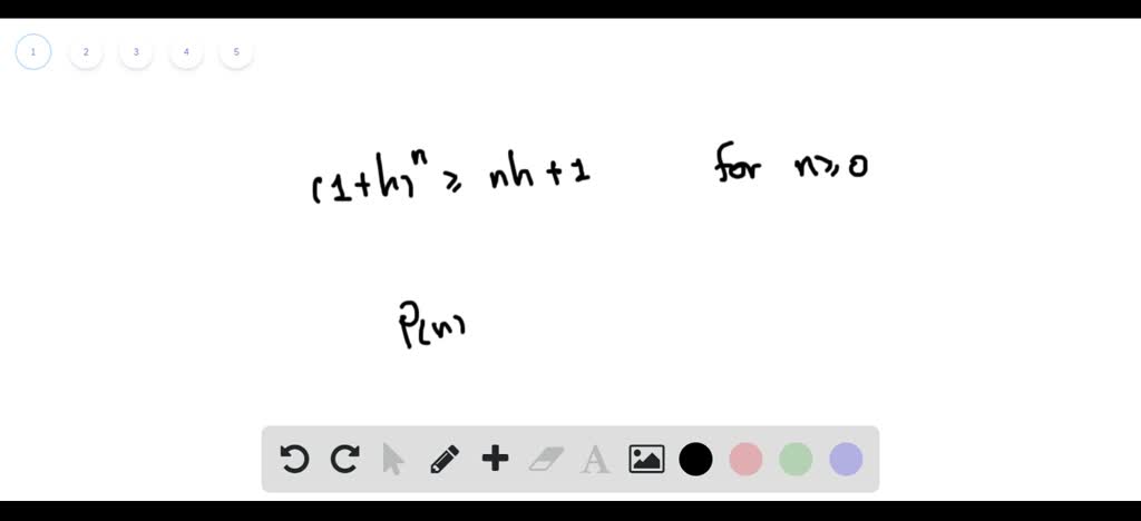 SOLVED:Bernoulli's inequality states that 1+p x