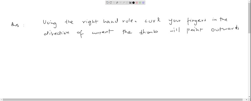SOLVED:How can the polarity of an electromagnet be determined if the direction of current flow ...