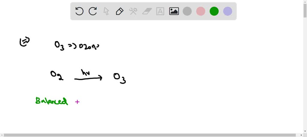 SOLVED:Ozone (O3) is formed in the earth's upper atmosphere by the ...