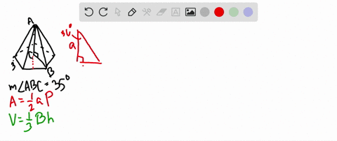 SOLVED: Find the volume of the regular pentagonal pyramid. Round your ...