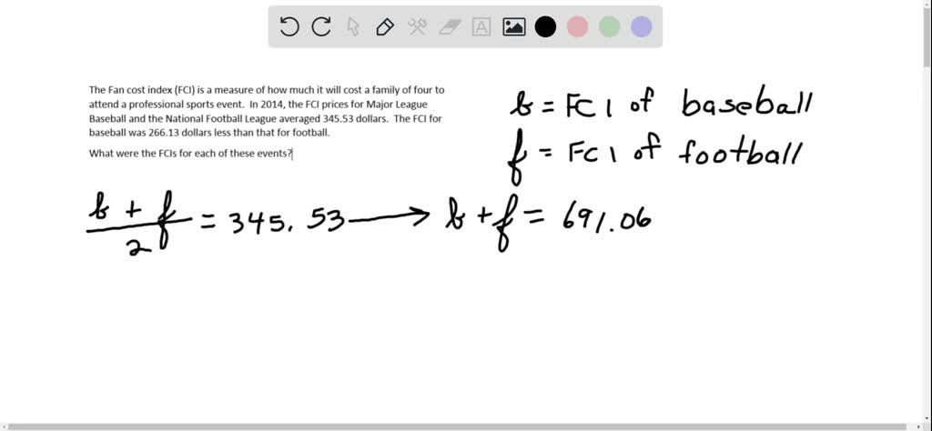 SOLVED:Solve each problem. See Examples 5 and 9. The Fan cost Index ...