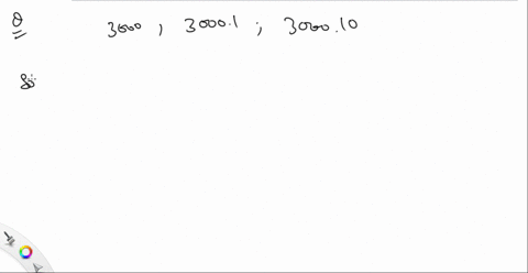 SOLVED:Determine the number of significant digits in each of the given approximate numbers. 3000 ...