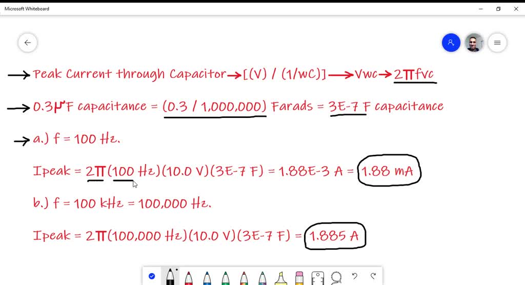 ⏩SOLVED:A 0.30 μF capacitor is connected across an AC generator that… | Numerade