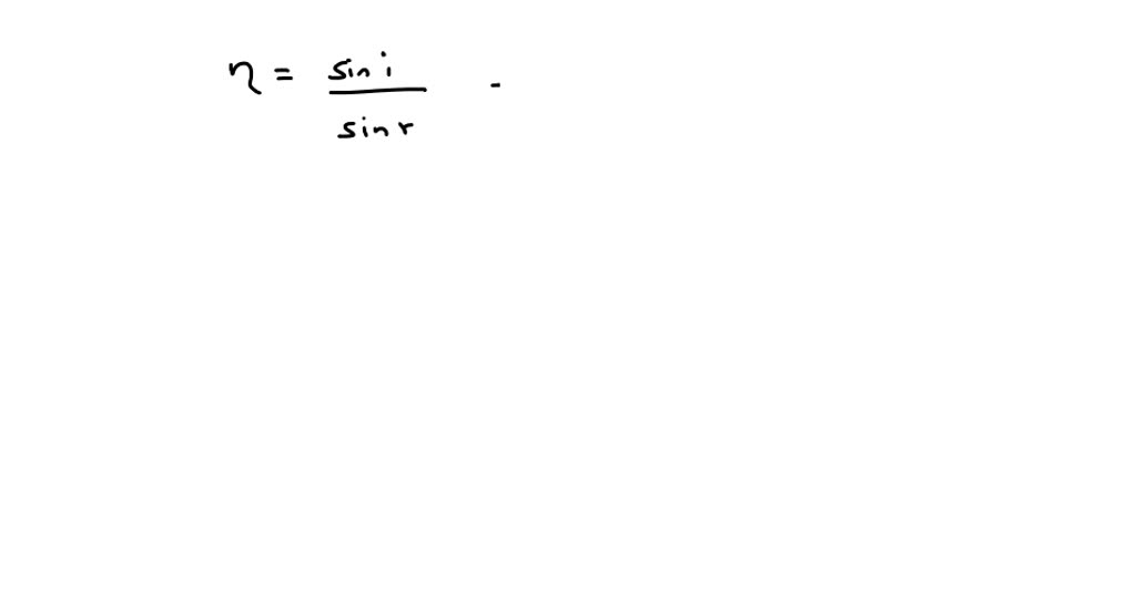 Solved The Minimum Angle Of Deviation Of A Prism Of Refractive Index 1