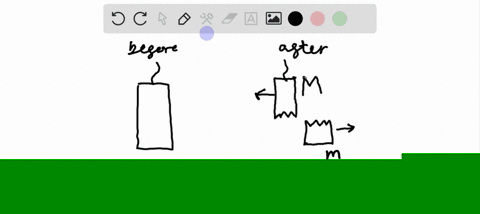 SOLVED:A firecracker is initially at rest on a horizontal, friction less surface. It explodes ...