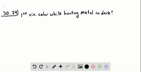 SOLVED:An iron rod is heated by a welder's torch. Initially it glows a ...