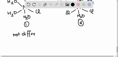 SOLVED:Below are two structures drawn for a complex. Are they actually ...