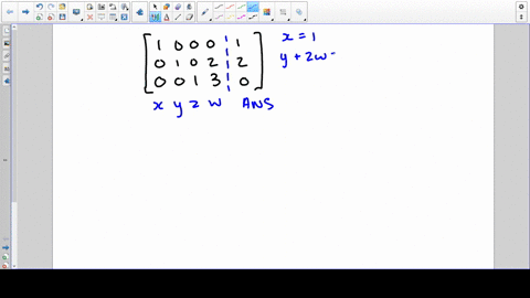 SOLVED:The reduced row echelon form of a system of linear equations is ...