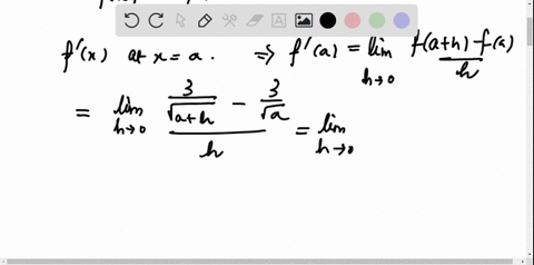 SOLVED:For the following exercises, use the definition of a derivative ...