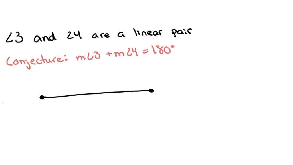 SOLVED:Make a conjecture based on the given information. Draw a figure ...