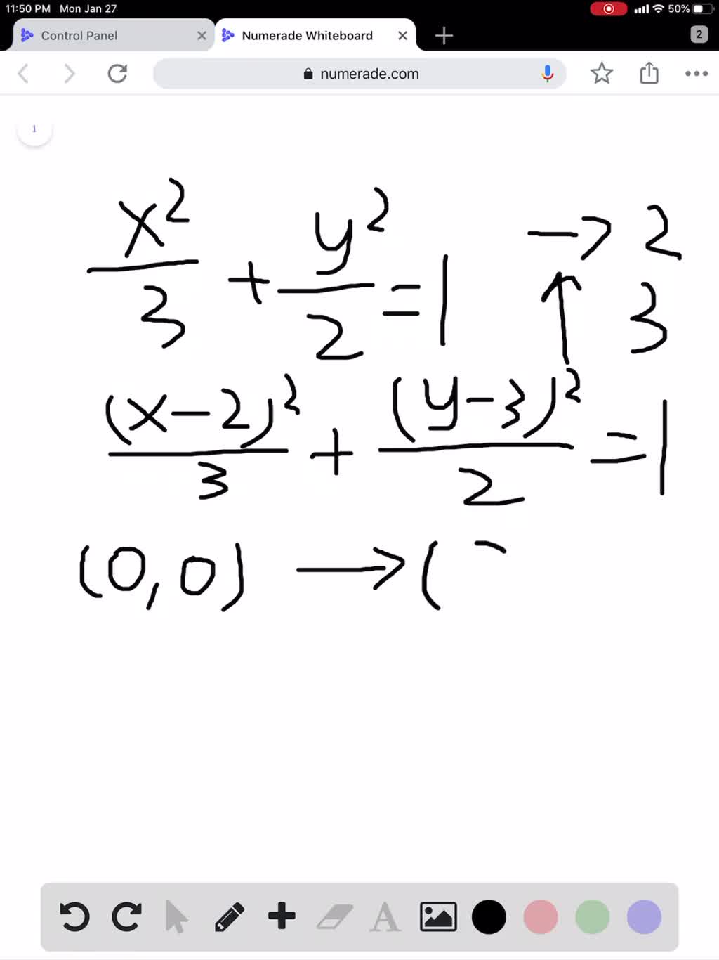 solved-give-equations-for-ellipses-and-tell-how-many-units-up-or-down