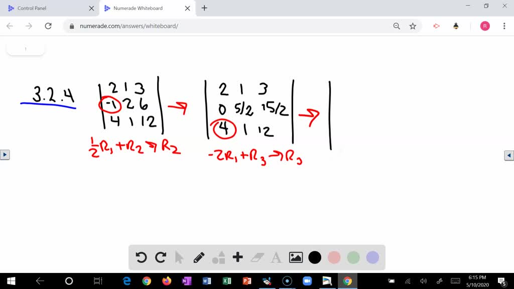 Use only column interchanges or row interchanges to produce a triangular determinant and then ...