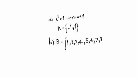 SOLVED:List the members of these sets. a) {x | x is a real number such ...
