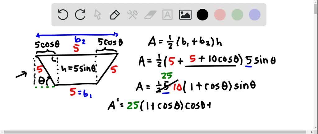 SOLVED:A drainage channel is to be made so that its cross section is a ...
