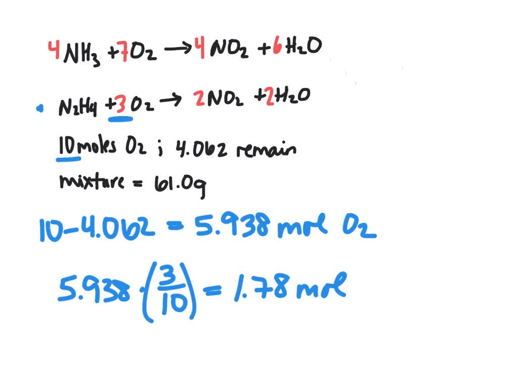 SOLVED:A gas contains a mixture of NH3(g) and N2 H4( g), both of which ...
