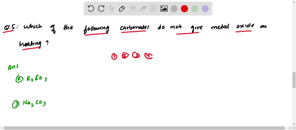 SOLVED:Which of the following carbonates do not give metal oxide on ...