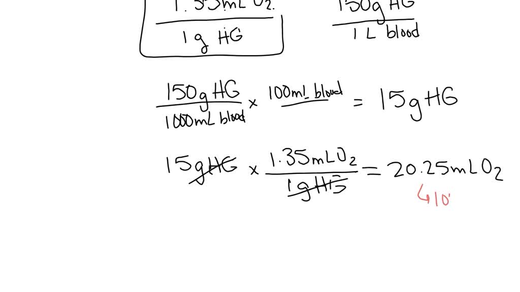 SOLVED:The oxygen consumption of a given muscle is 4.68 molO2 /(100 ...