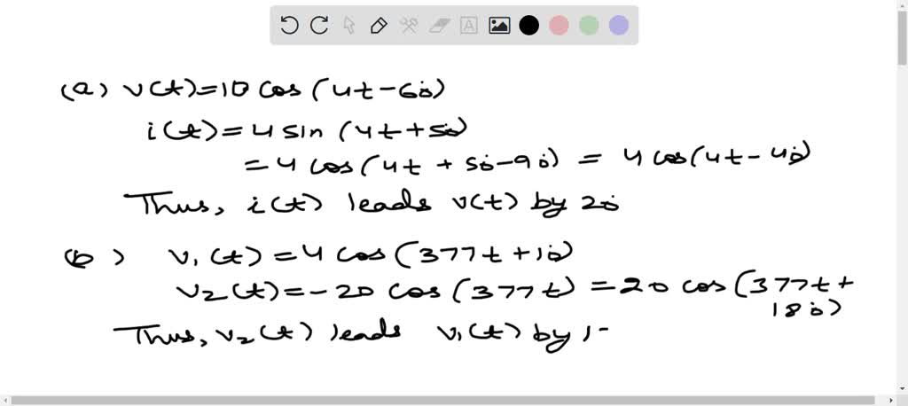 SOLVED: Sine wave A has a positive-going zero crossing at 30^∘. Sine ...