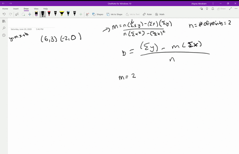 SOLVED:Find the equation of the least squares line associated with the given set of data points ...