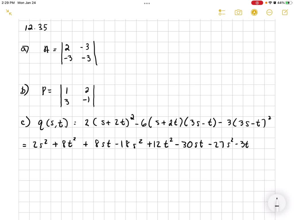 SOLVED:Determine the rank and signature of the ternary quadratic form a ...