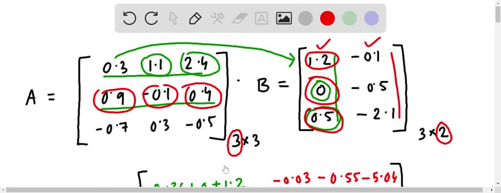 SOLVED:Matrix Operations The matrices A, B, and C are defined as follows. A=[ 0.3 1.1 2.4 0.9 -0 ...