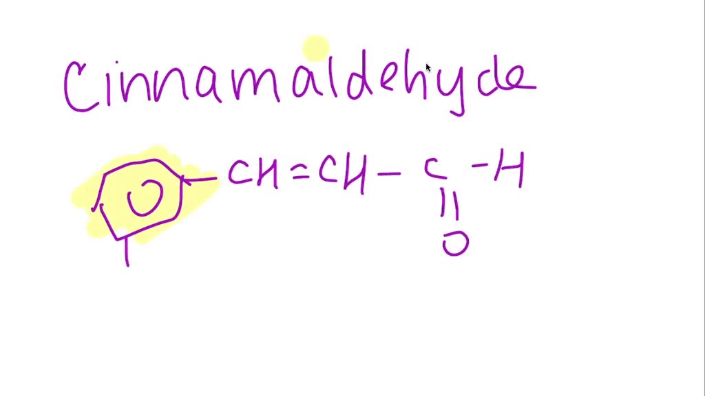 SOLVED:The compound cinnamaldehyde gives the flavor to cinnamon ...