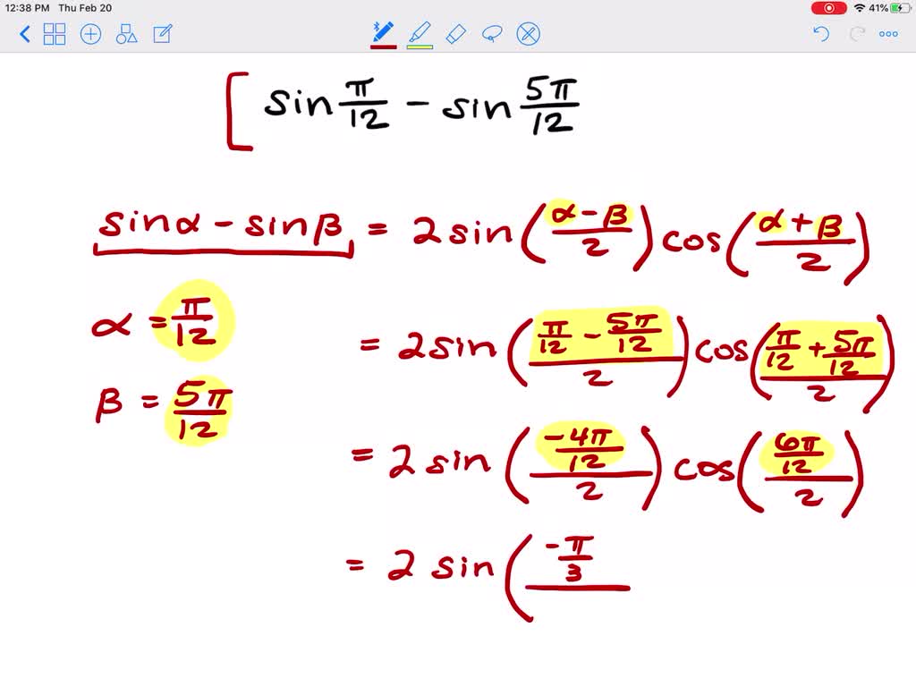 Use the sum and difference formulas from trigonometry to find the exact values of the ...