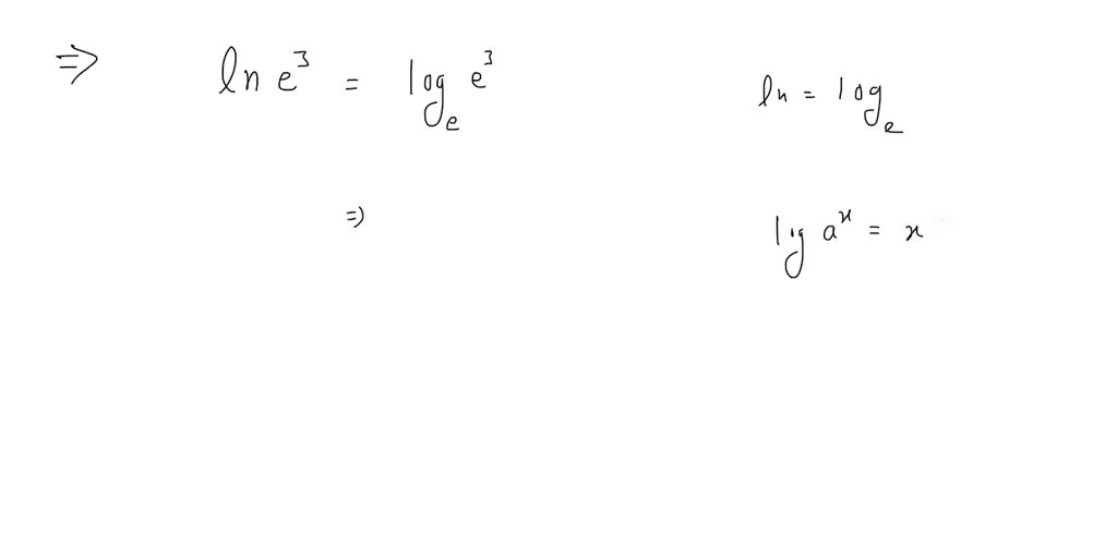 SOLVED:ln(e^1 / 2 e^2 / 3)