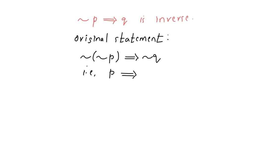 Solvedrewrite The Statement In The Conditional Form If P Then Q A I Always Carry An Umbrella