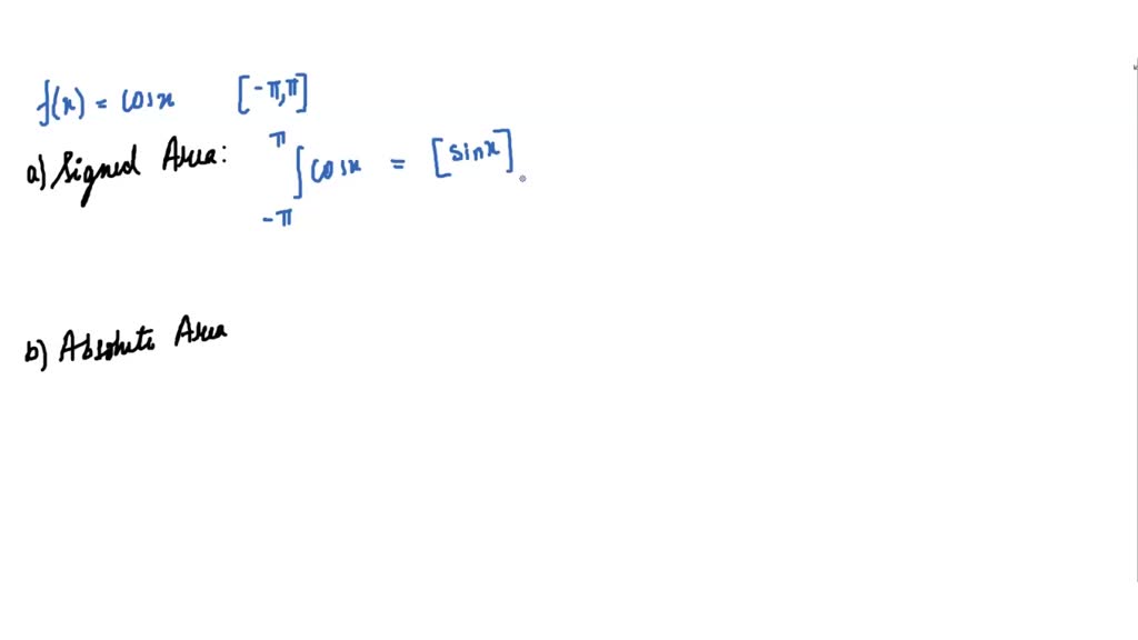 SOLVED:For each function f and interval [a, b], use definite integrals ...