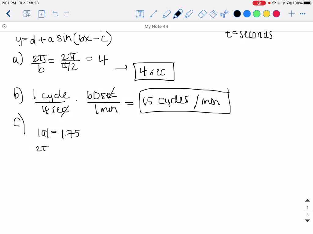 SOLVED For A Person Exercising The Velocity V in Liters Per Second