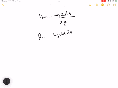 ⏩SOLVED:Statement-1 : A particle is projected from origin under… | Numerade