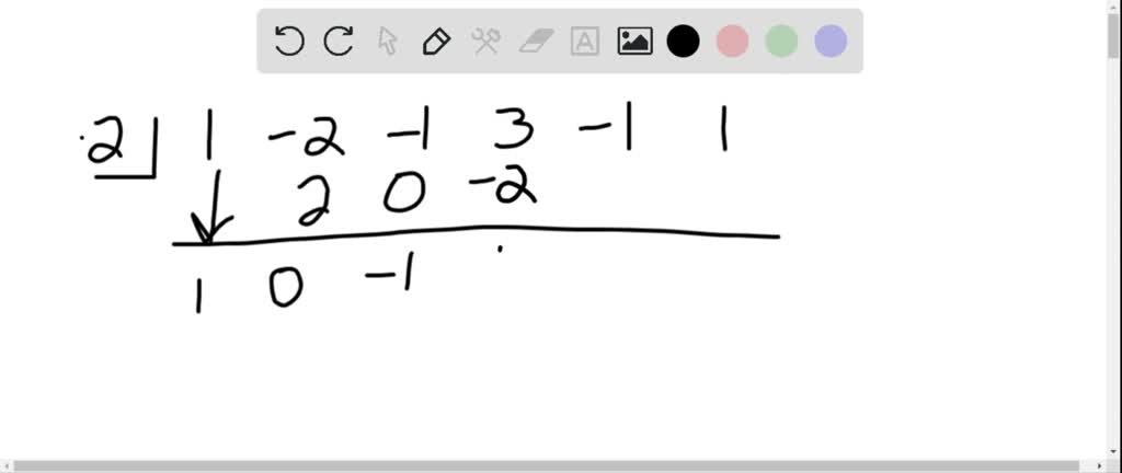 Divide using synthetic division. \frac{x^{5}-2 x^…