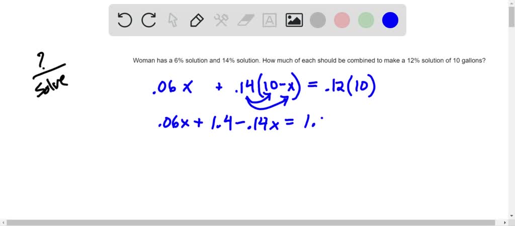 SOLVED:Solve each mixture problem. See Examples 5 and 6 See the ...