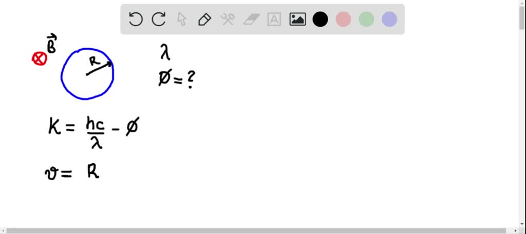 SOLVED:The work function of a metal is \phi and \lambda is the ...