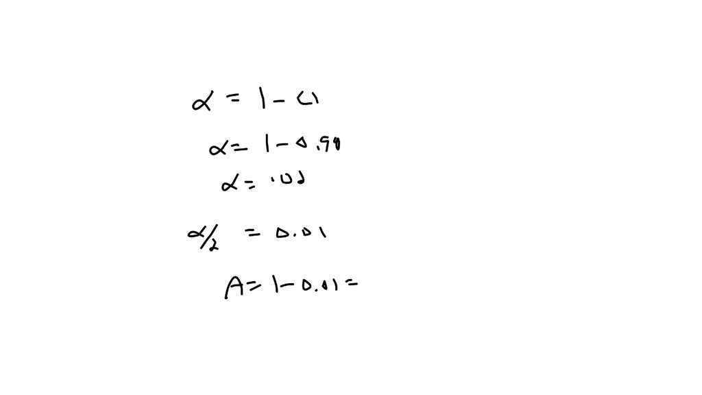SOLVED:Find the z-values needed to calculate large-sample confidence intervals for the ...