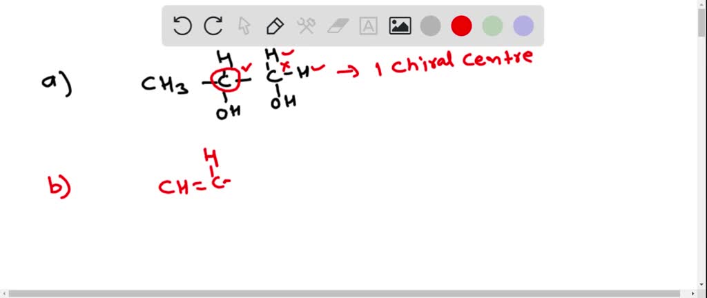 SOLVED:Circle the chiral centers, if any, in these molecules. a b c