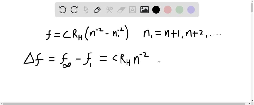SOLVED:Show that the frequency range of the hydrogen spectral line ...