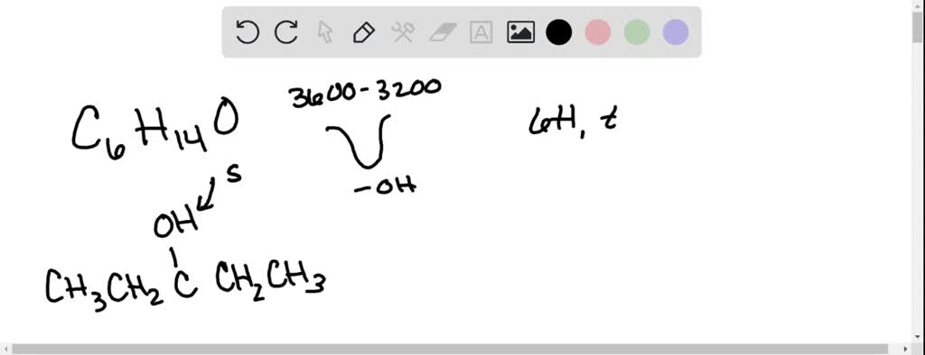 SOLVED:Propose a structure consistent with each set of spectral data: a. C6 H14 O : IR peak at ...
