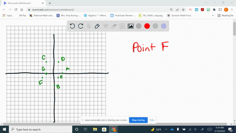 ⏩SOLVED:Find the x - and y -coordinates of each labeled point. See ...