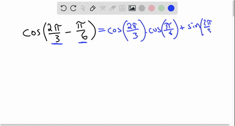 SOLVED:Use the formula for the cosine of the difference of two angles ...