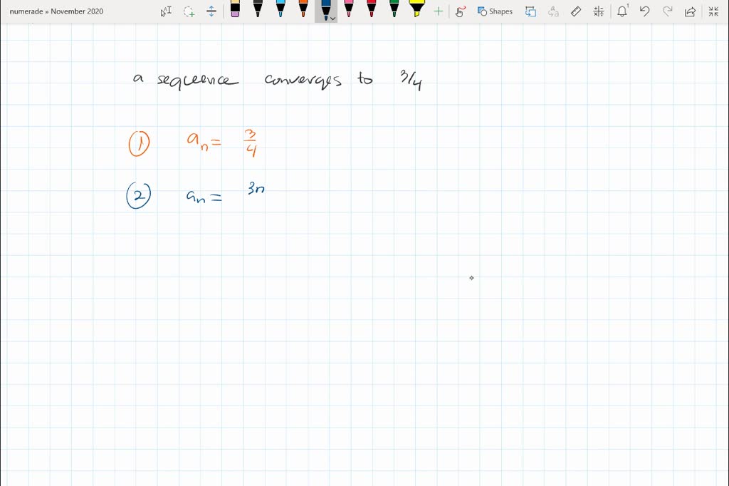 ⏩SOLVED:Give an example of a sequence satisfying the given… | Numerade
