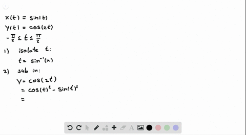 ⏩SOLVED:Exercises 1-18 give parametric equations and parameter… | Numerade