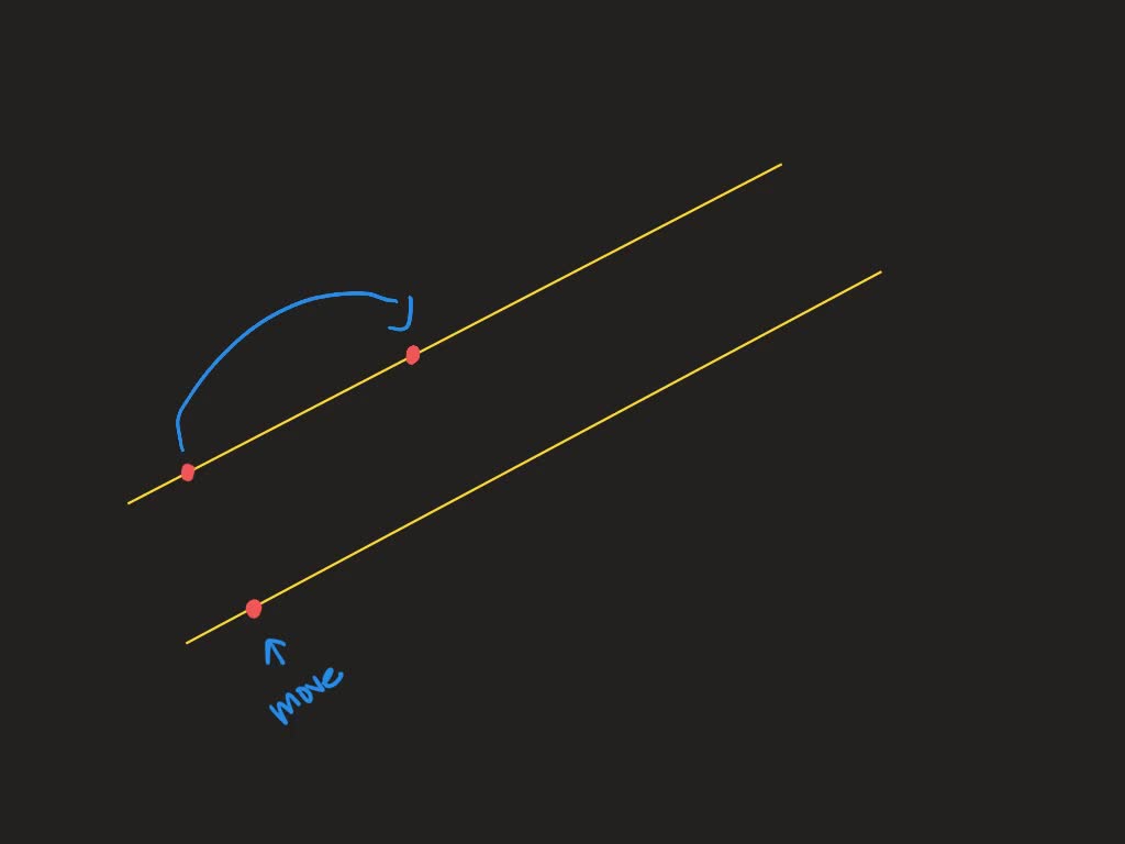 SOLVED:Use the construction of a line parallel to a given line through ...