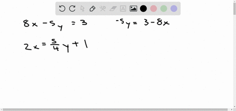 SOLVED:Determine if the lines defined by the given equations are parallel, perpendicular, or ...