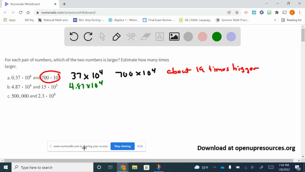SOLVED:It's fairly easy to estimate that two things of very similar ...