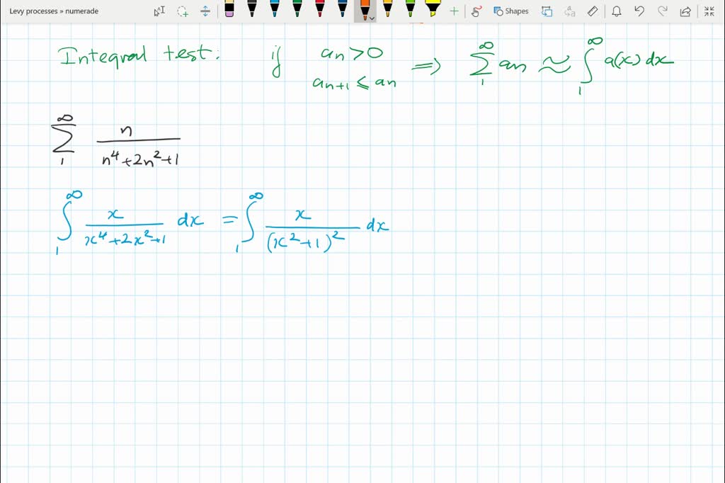 SOLVED:In Exercises 1-24, confirm that the Integral Test can be applied ...