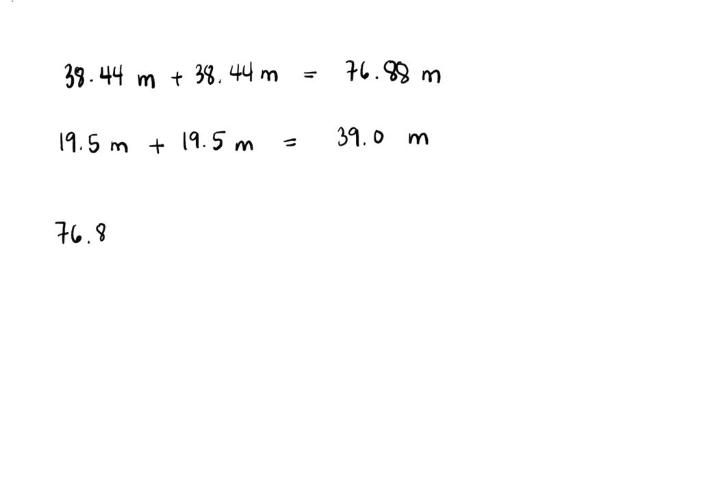 SOLVED:A farmer measures the distance around a rectangular field. The ...