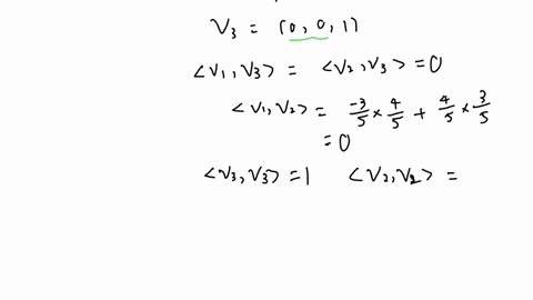 SOLVED: Verify that the given vectors form an orthogonal set with ...