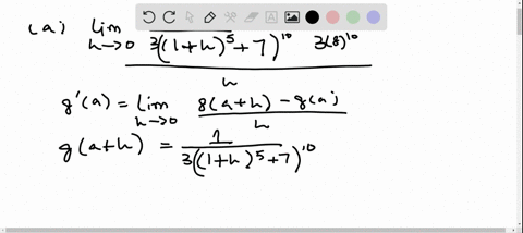 SOLVED:Calculating limits The following limits are the derivatives of a ...
